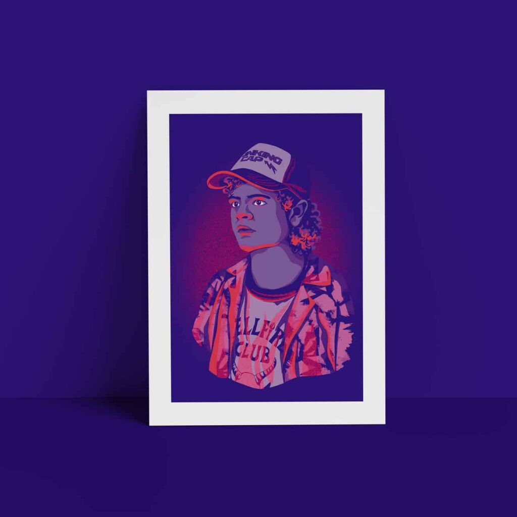 Lámina Dustin Stranger Things / Vaidhé Shop - Tienda Online