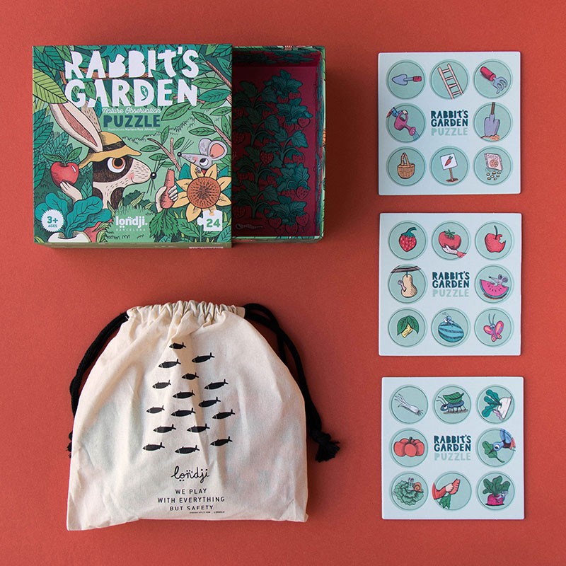 Rabbit´s garden puzzle / Vaidhé Shop - Tienda Online